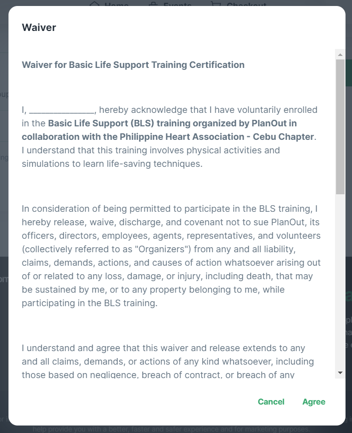 Basic Life Support Certification | Planout