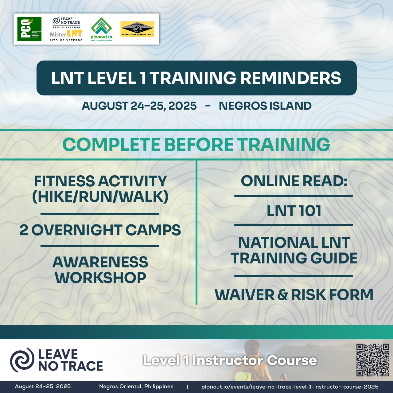 Leave No Trace Level 1 Instructor Course 2025 | Planout